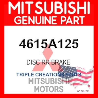 Genuine Mitsubishi 4615A125 Disc Rr Brake OEM | eBay