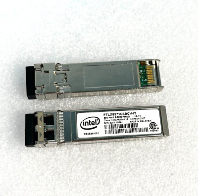 Genuine Intel 10G SFP FTLX8571D3BCV-IT E10GSFPSR SR E65689-001 for X520 ...