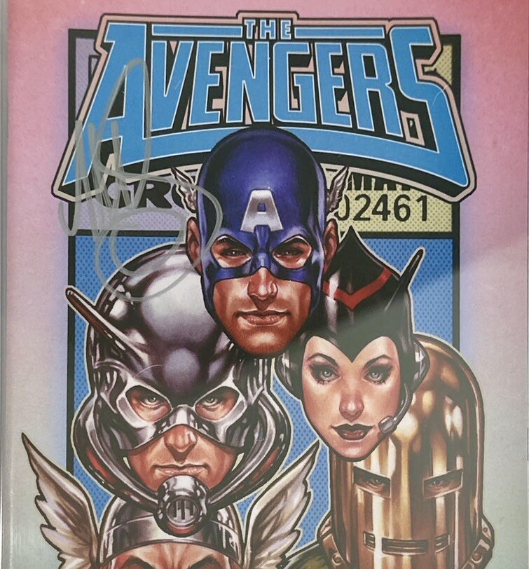 AVENGERS #1 BROOKS "CORNER BOX" VARIANT CGC SS 9.8 SIGNED BY MARK ...