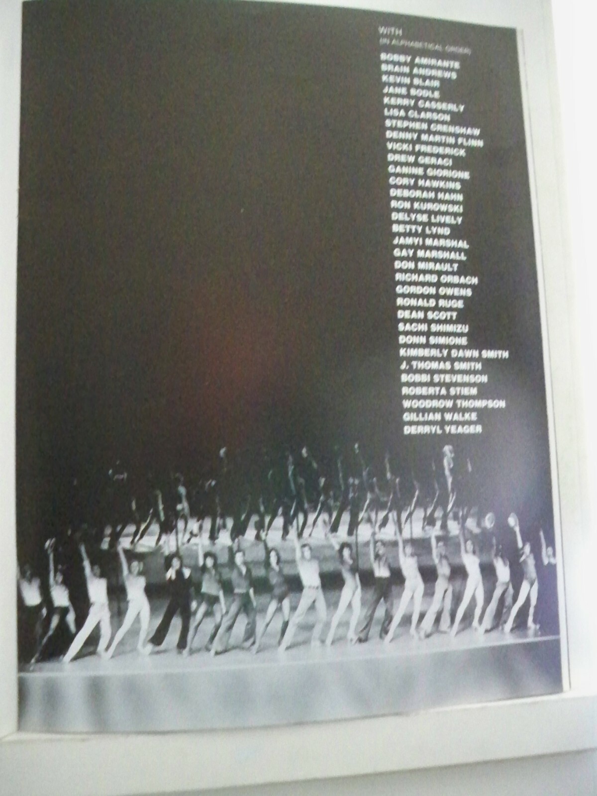 A CHORUS LINE Souvenir Program MICHAEL BENNETT / VICKI FREDERICK Tour ...