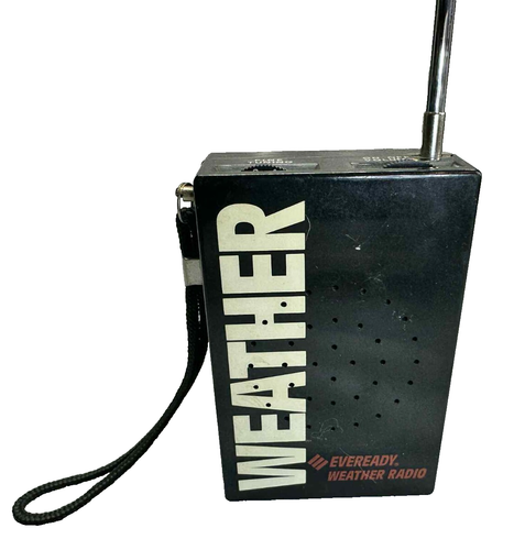 rare 1988 eveready handheld weather radio -preowned/tested | eBay