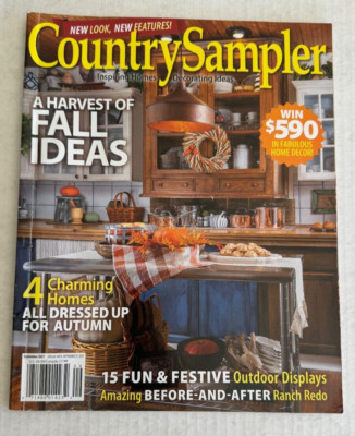Country Sampler Inspiring Homes, Decorating Ideas Magazine, September ...