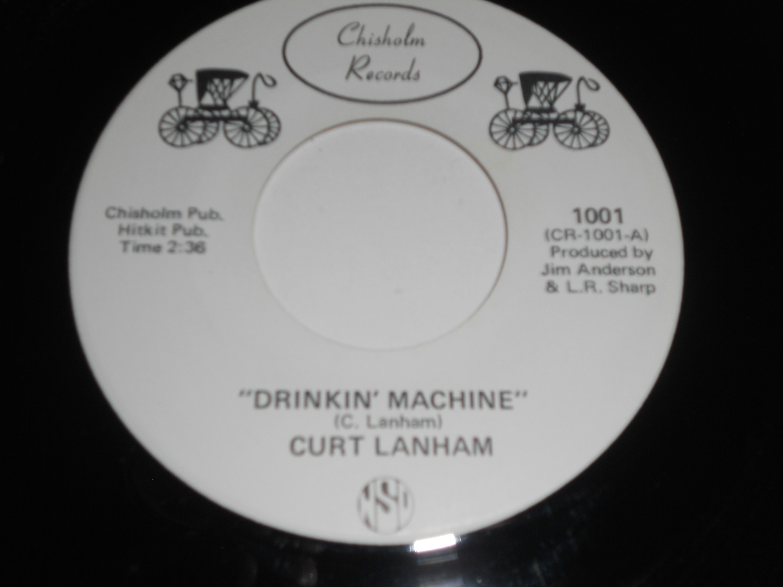 CURT LANHAM VG++ Drinkin' Machine 45 An Angel Sleeps Beside Me 1001 ...