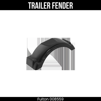 Fulton Fender, Black Plastic, Single Axle, 8-12 Inch Wheels, 22.3 Inch ...