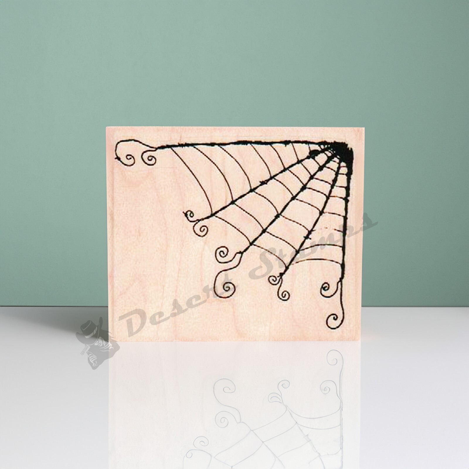 Fancy Spiderweb Rubber Stamp, Spider Web Stamp, Halloween Stamp, Spider ...