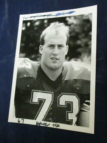 Vintage NCAA Jim Pyne Virginia Milford Tech football player Glossy ...