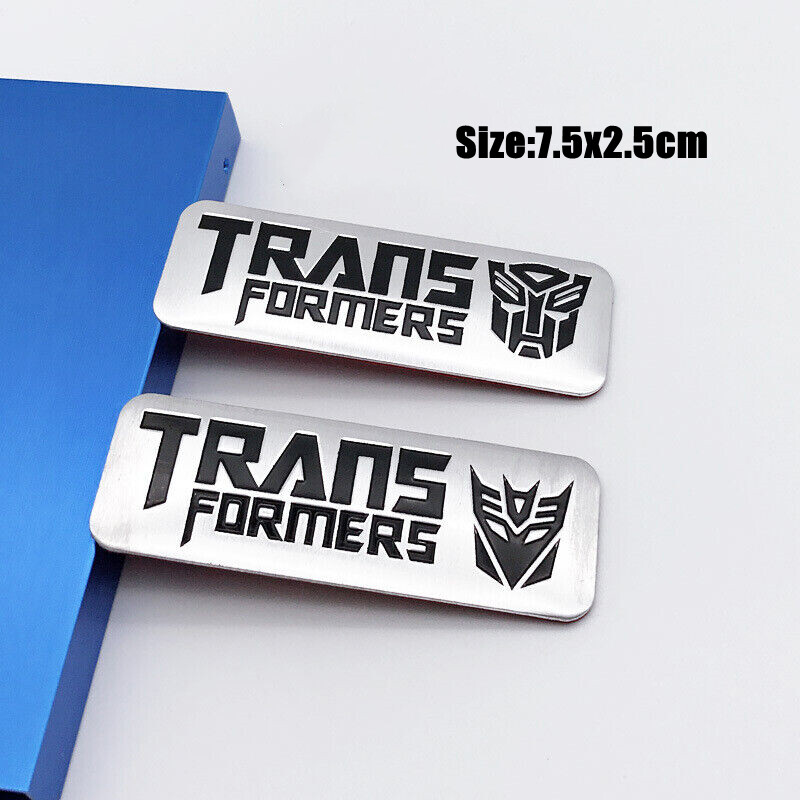 Transformers Autobot/Decepticon Car Body Fender Door Trunk Emblem Badge ...