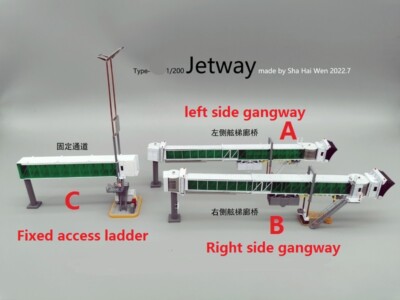 1/200 Airport Ground Service Aircraft Bridge Model Set A+B+C | eBay