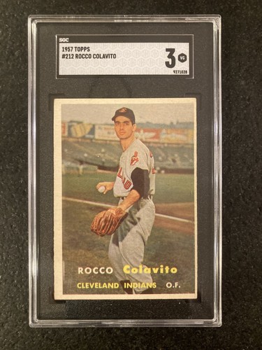 Rocky Colavito 1957 Topps #212 RC ROOKIE SGC 3 | eBay