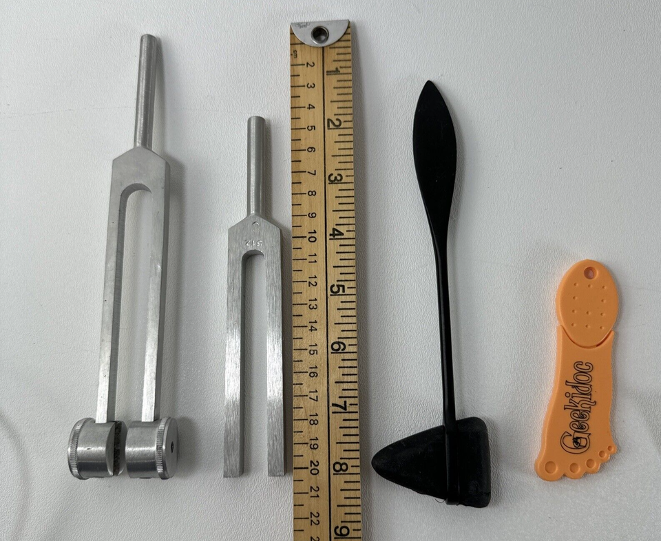 2 Tuning Forks, Reflex Hammer & Baseline Evaluation Instrument Display ...