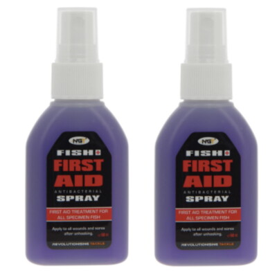 Fish Aid Spray x2 Antiseptic First Aid Antibacterial 50ml NGT Carp Care ...