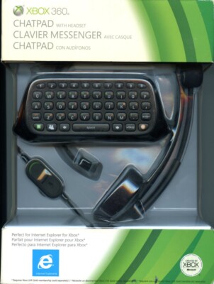 Microsoft Chatpad With Headset For Xbox 360 Gaming Keypad | eBay
