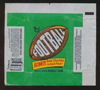 1974 Topps Football -ORIGINAL WRAPPER -"BONUS Team Checklist" Ad | eBay
