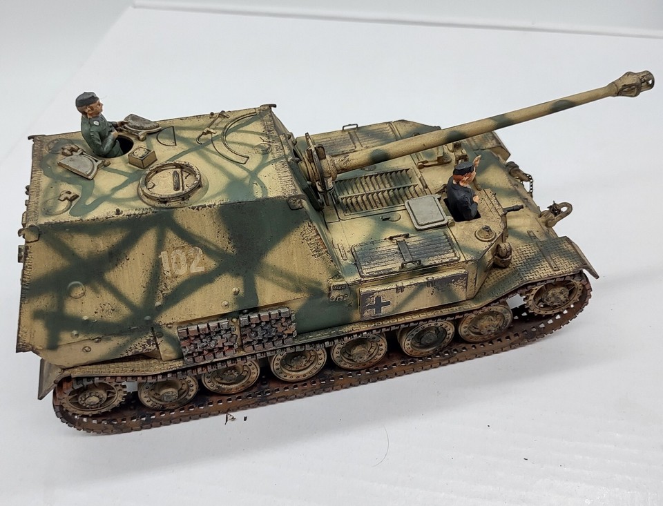 1:48 Scale Built Painted Plastic Model Kit WWII German Elefant Tank ...
