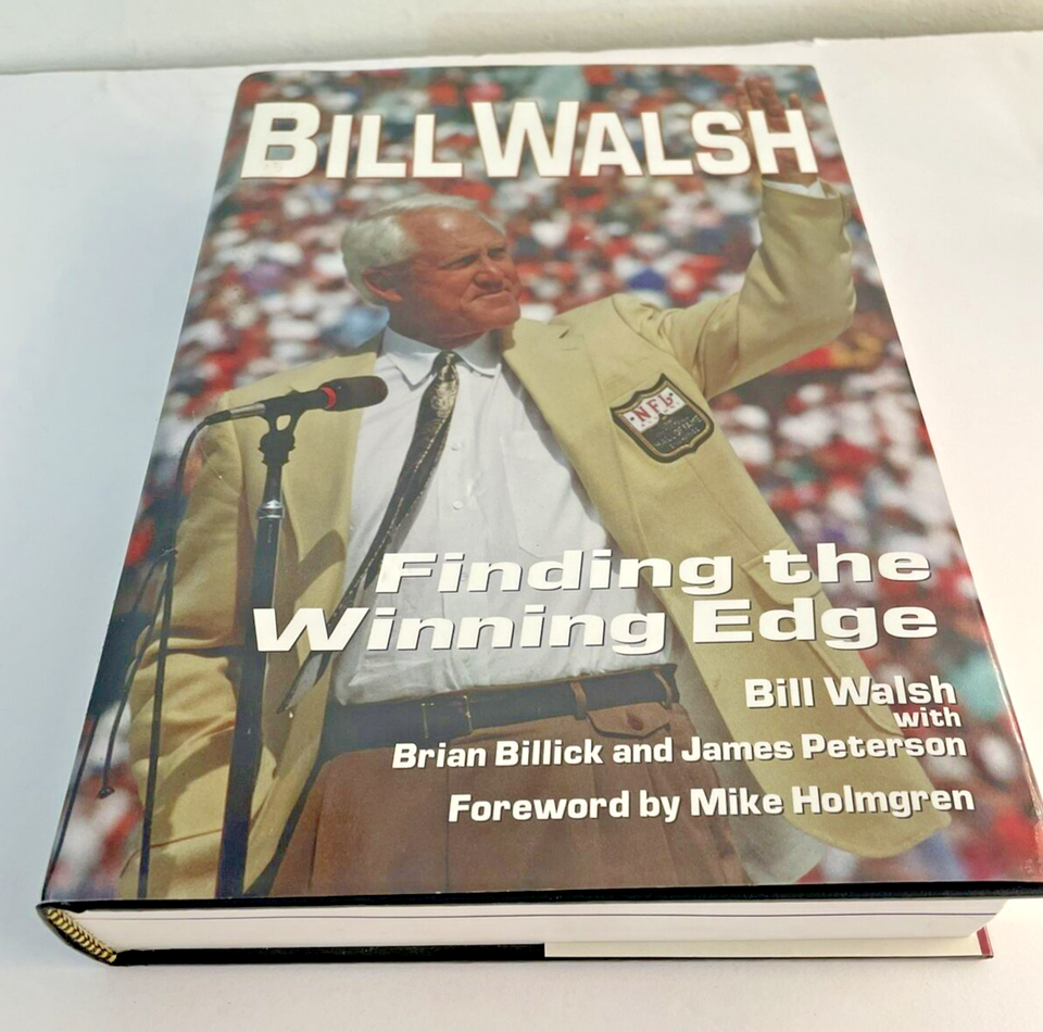 Bill Walsh Finding The Winning Edge Signed Rare Autograph Signature ...