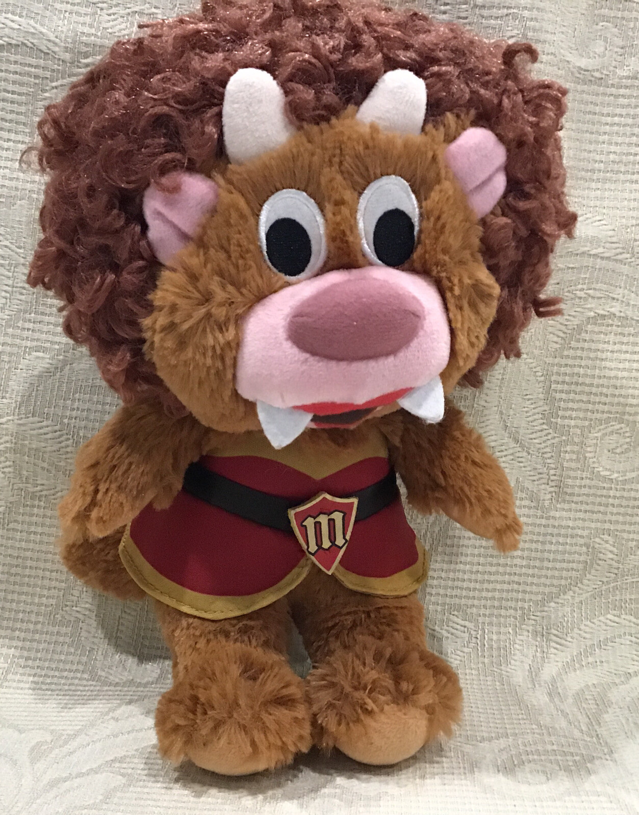 Disney Store Pixar 10" Onward Manticore Mascot Plush Stuffed Curly hair ...