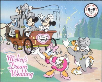 Grenada 1999 Disney Mickey Minnie Wedding Cartoons m/s MNH | eBay