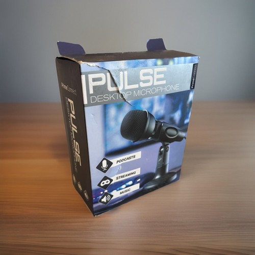 Pulse Desktop Microphone For Podcast/Streaming Music 3ft Cable 3.5mm ...