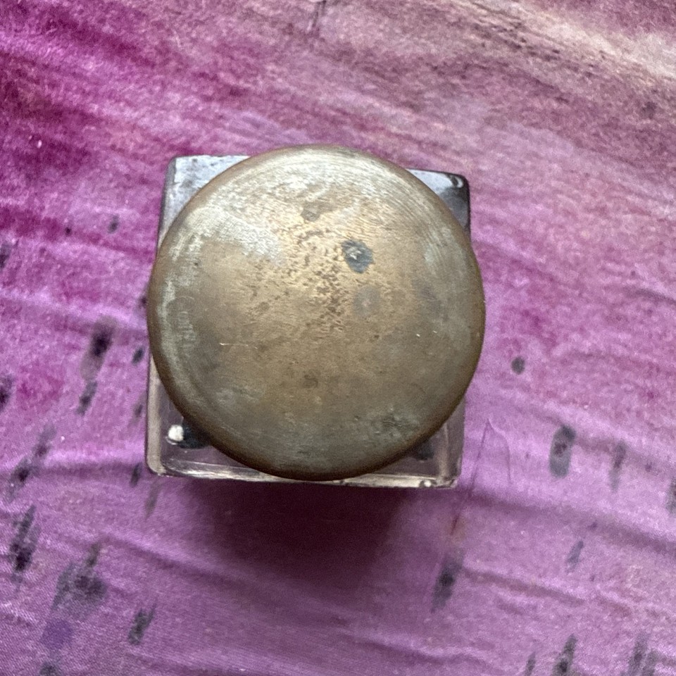 Burl Hardwood Hinged Personal Writing Chest w. Ink Bottles 14 X 9 X 5 ...