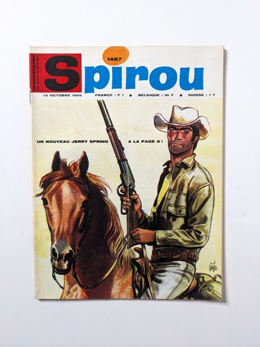 Spirou #1487 1966 French Jije Jerry Spring Franquin Lucky Luke Peyo | eBay
