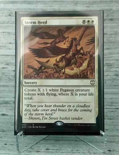 Storm Herd MTG Commander: Kaldheim M/NM, English, Rare, Regular | eBay