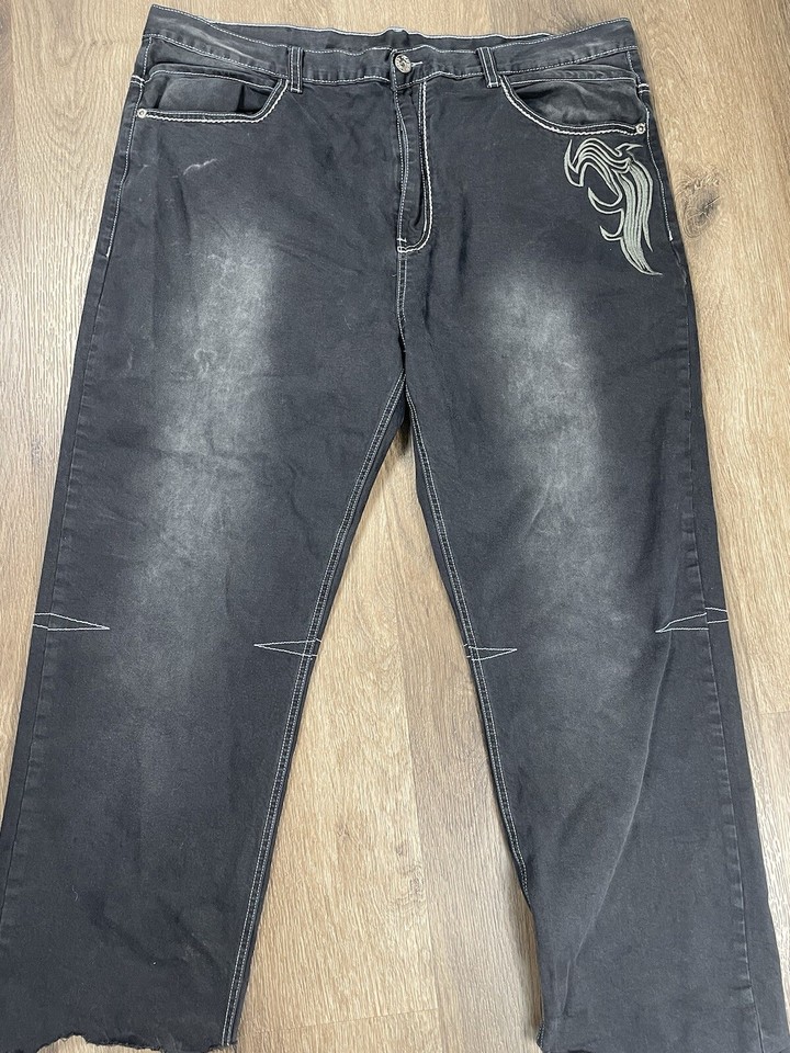 VTG Y2K Play Bigg Baggy Skater Grunge Jeans Wide Mens 44 Wings ...
