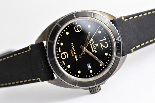 Edox 80118-brn-n67 North Sea 1967 Historical Limited Automatic Men's ...