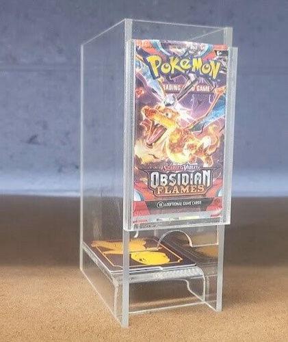 Acrylic Booster Pack Dispenser for TCG Packs (1 Slot) 3/16 inch Thick ...