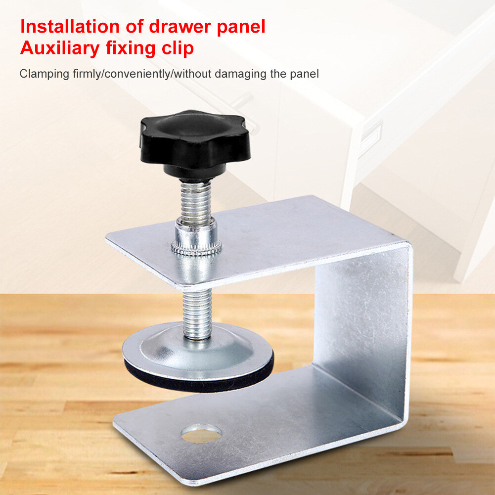 Drawer Panel Mounting Clip G-shaped Drawer Front Fixing Clamp Tool (1pc ...