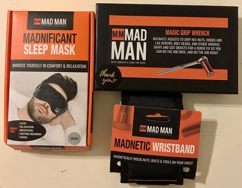 Mad Man Bundle: Magic Grip Wrench, Madnificant Sleep Mask & Madnetic ...