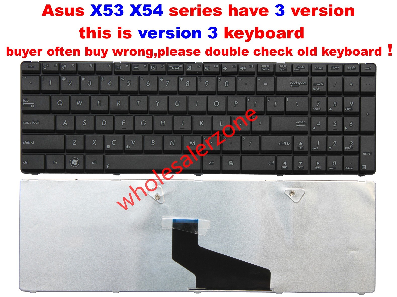 NEW US laptop keyboard for ASUS X54 X54B X54X X54XI X54XB X54H X54HY ...