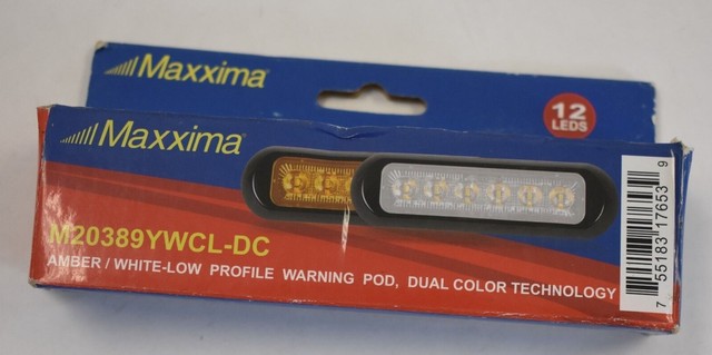 Maxxima M20389YWCL-DC Thin Low Profile Dual Color LED Warning Lights ...