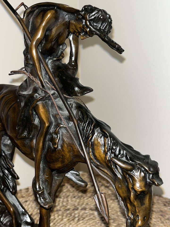 James Earle Fraser "End Of The Trail" Bronze Sculpture Indian on ...