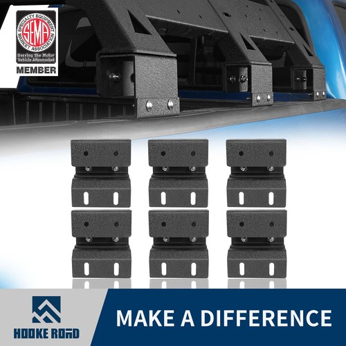 Hooke Road Sturdy Steel Bed Cargo Rack Mount Brackets for 05-23 Tacoma ...