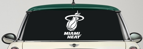 Miami Heat Car Decal / Heat Bumper Sticker / Miami Heat Team Sticker | eBay