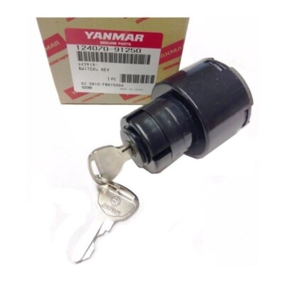 Yanmar Ignition Switch & Key 124070-91250 fits 1GM 2GM 3GM engine ...