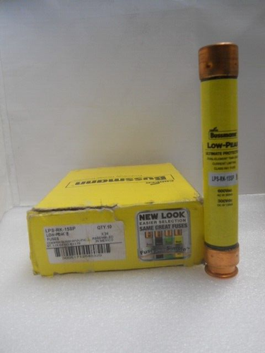 New Lot Bussmann LPS-RK-15SP Amp Fuses Low-Peak 600 Volts Class RK1 NEW ...
