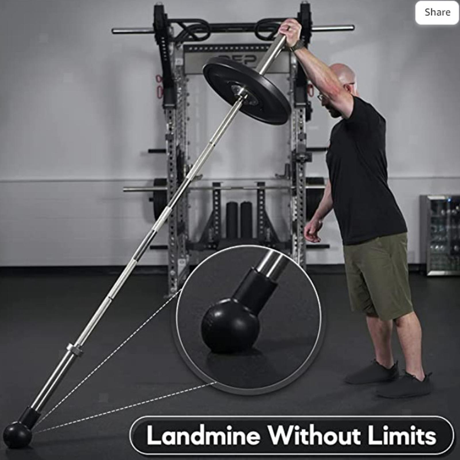 T Bar Row Attachment Barbell Post Insert Easy to Install for Barbell ...
