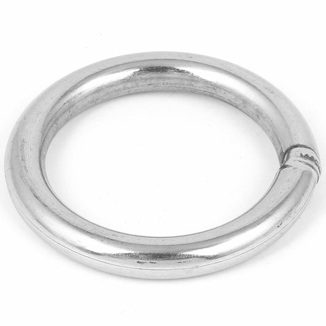 60mm X 45mm X 8mm Stainless Steel Welded O Ring Hardware Silver Tone ...
