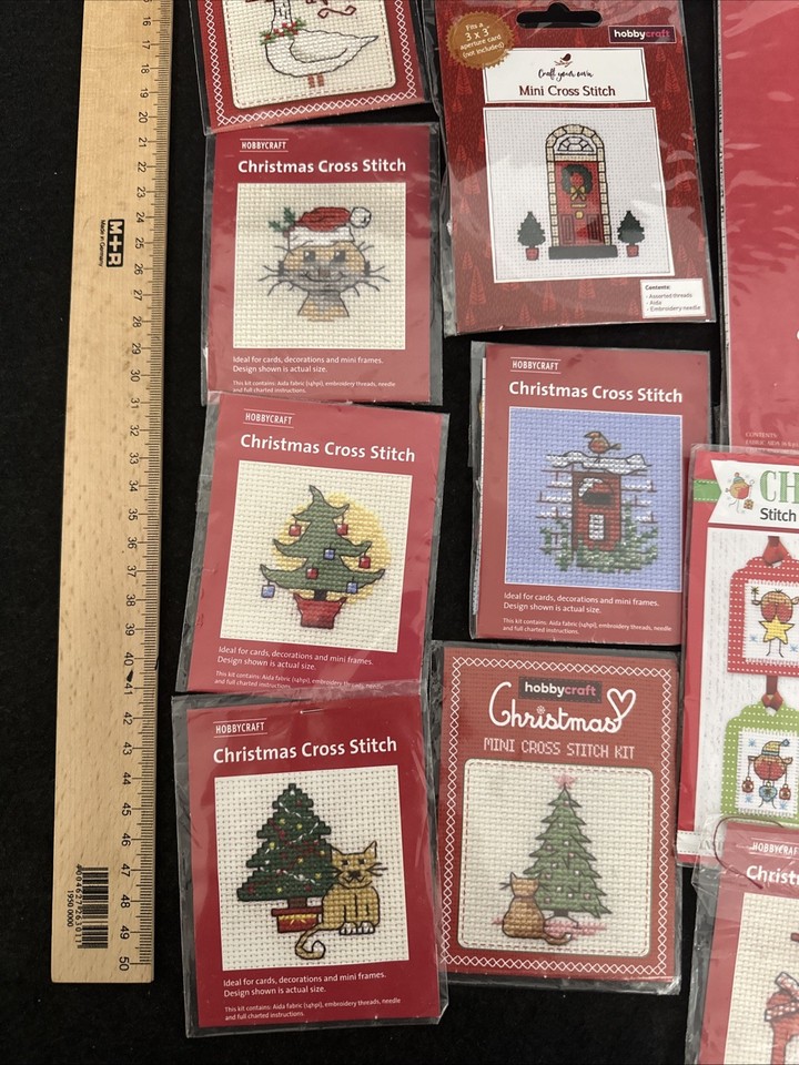Christmas Small Cross Stitch Kits Hobbycraft Job Lot t2729 | eBay UK