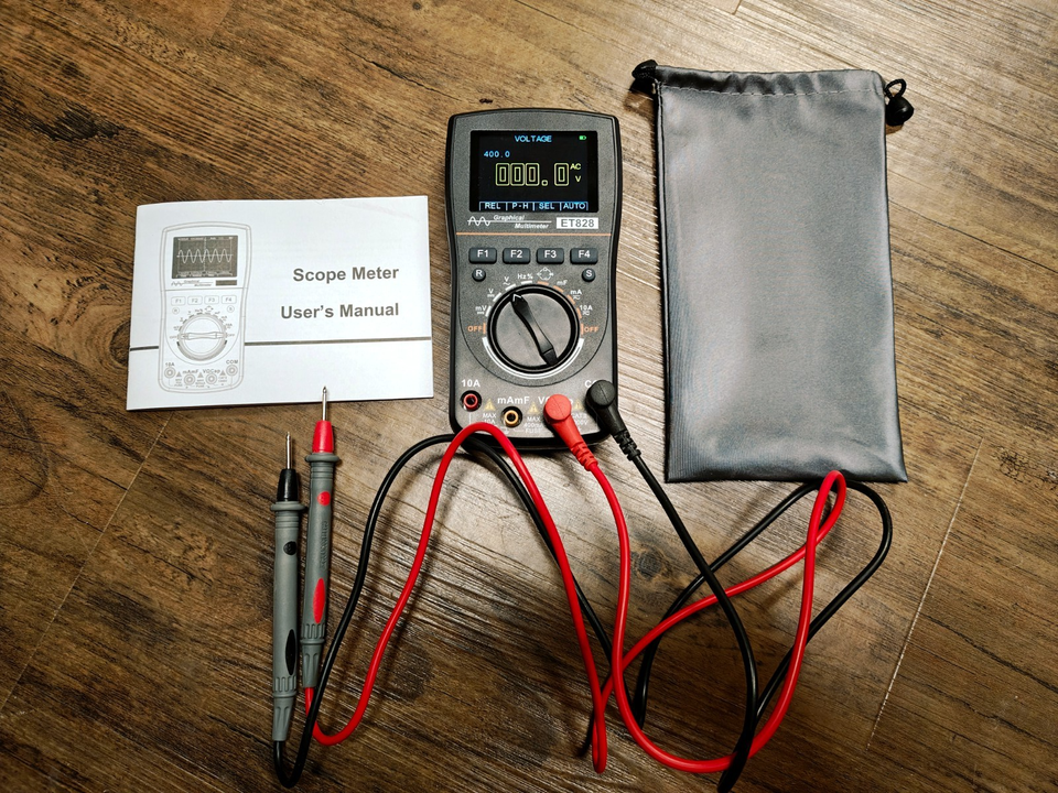 2-in-1 Intelligent Digital Oscilloscope Multimeter DC/AC Current ...
