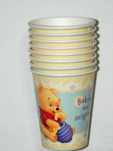 Hallmark Winnie The Pooh Baby Days Paper Cups Party Supplies 8 Per ...