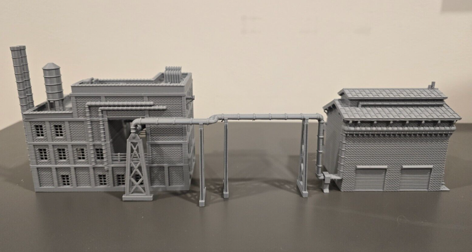 N Scale Industrial Factory Building 1:160 | eBay