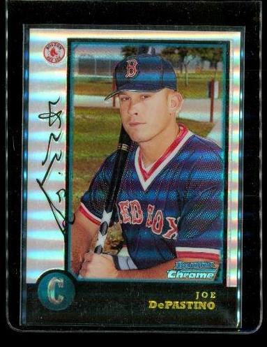 Vintage 1998 BOWMAN CHROME Refractor Baseball Card #375 JOE DEPASTINO ...