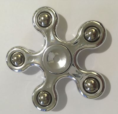 METALLIC Penta-Fidget Spinner- Handheld Toy (silver) | eBay