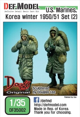 DEF Model 1/35 US Marines Korea Winter 1950/51 #2 Resin Figure Model ...