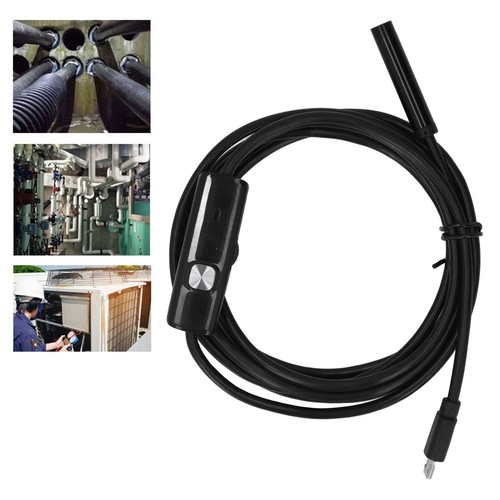 USB Industrial Endoscope With 6LED Lights 7mm Probe Pipe Inspection ...