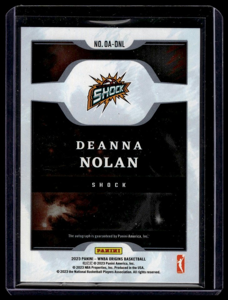 2023 Panini Origins WNBA #OA-DNL Deanna Nolan Origins Autographs Red #/49 | eBay