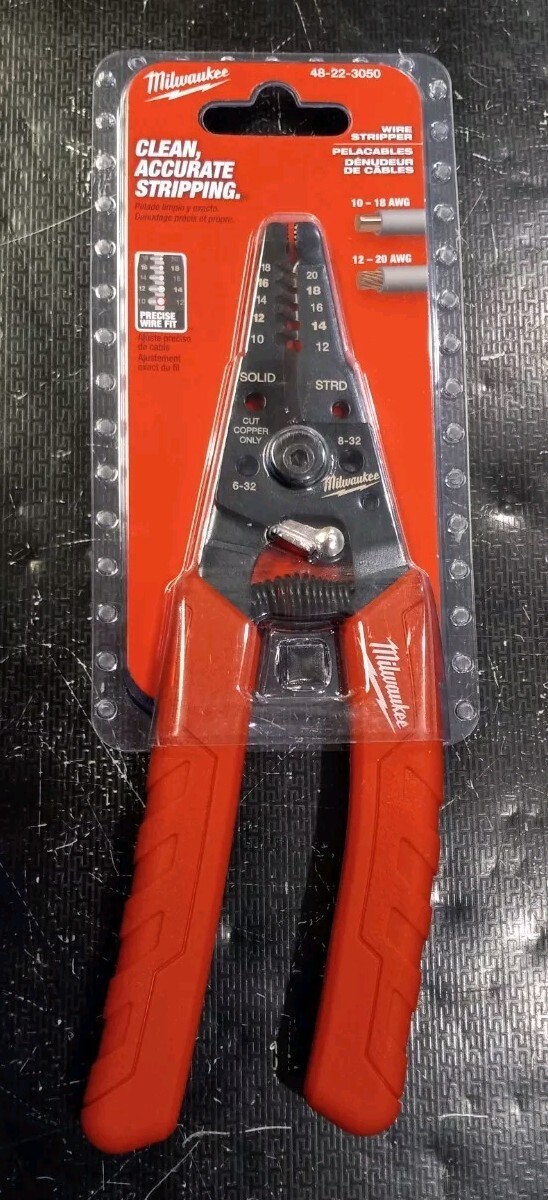 Milwaukee 48-22-3050 Wire Stripper Comfort Grip Clean Accurate ...
