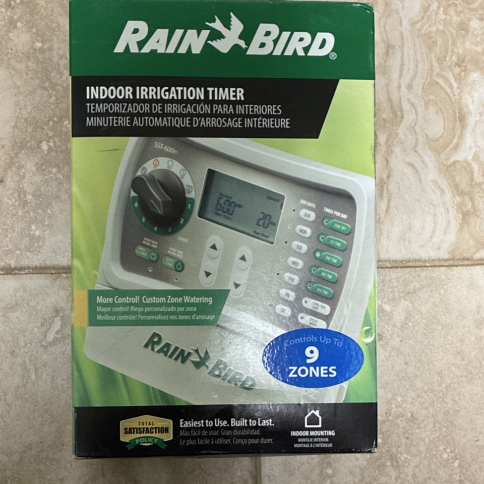 Rain Bird SST-900in Digital Irrigation Controller, 9 Zones, Indoor Use ...